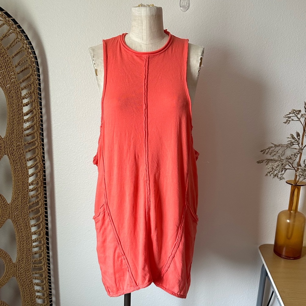 Free People Movement Bright Orange Swing Top - Gem